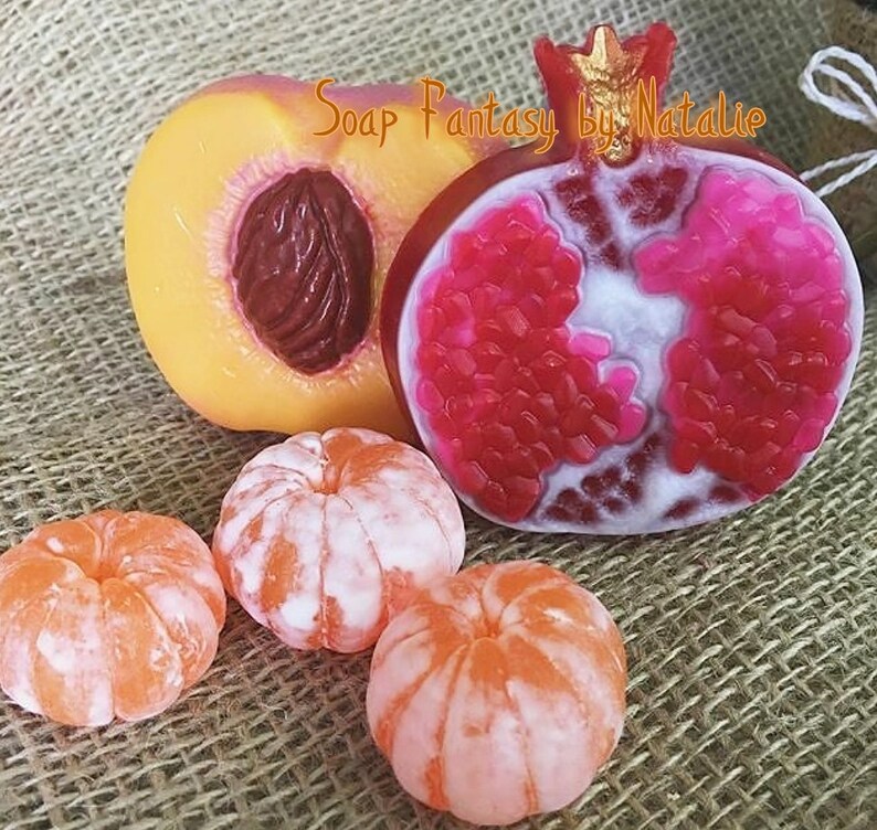 Peach Soap-fruit Soap-vegan Soap-piece of Peach Soap - Etsy