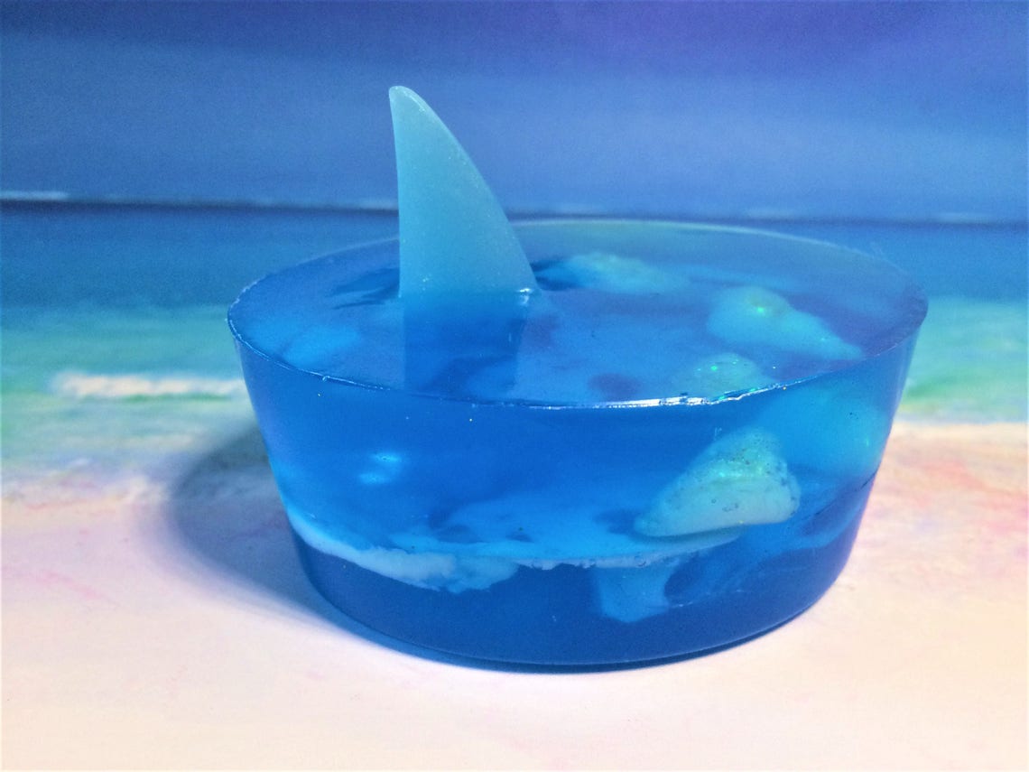 Shark Soap Shark Fin Soap-kids Soap-birthday Party Favor-sea | Etsy