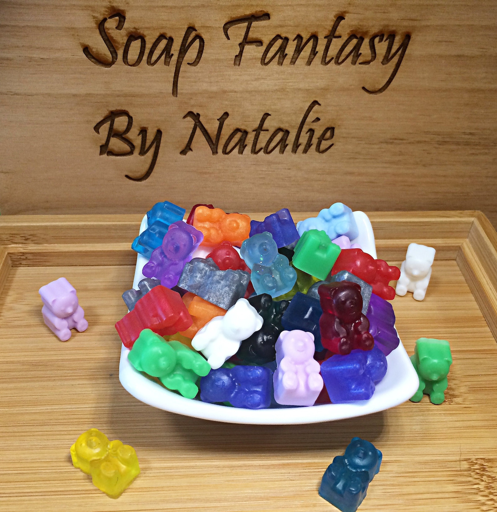 50 Gummy Bear Tiny Soap-fake Candy Soap-kids Soap-animal - Etsy