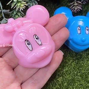 4 Minnie Mouse or Mickey Mouse Soaps-mouse Head Soap-small Soap-party ...
