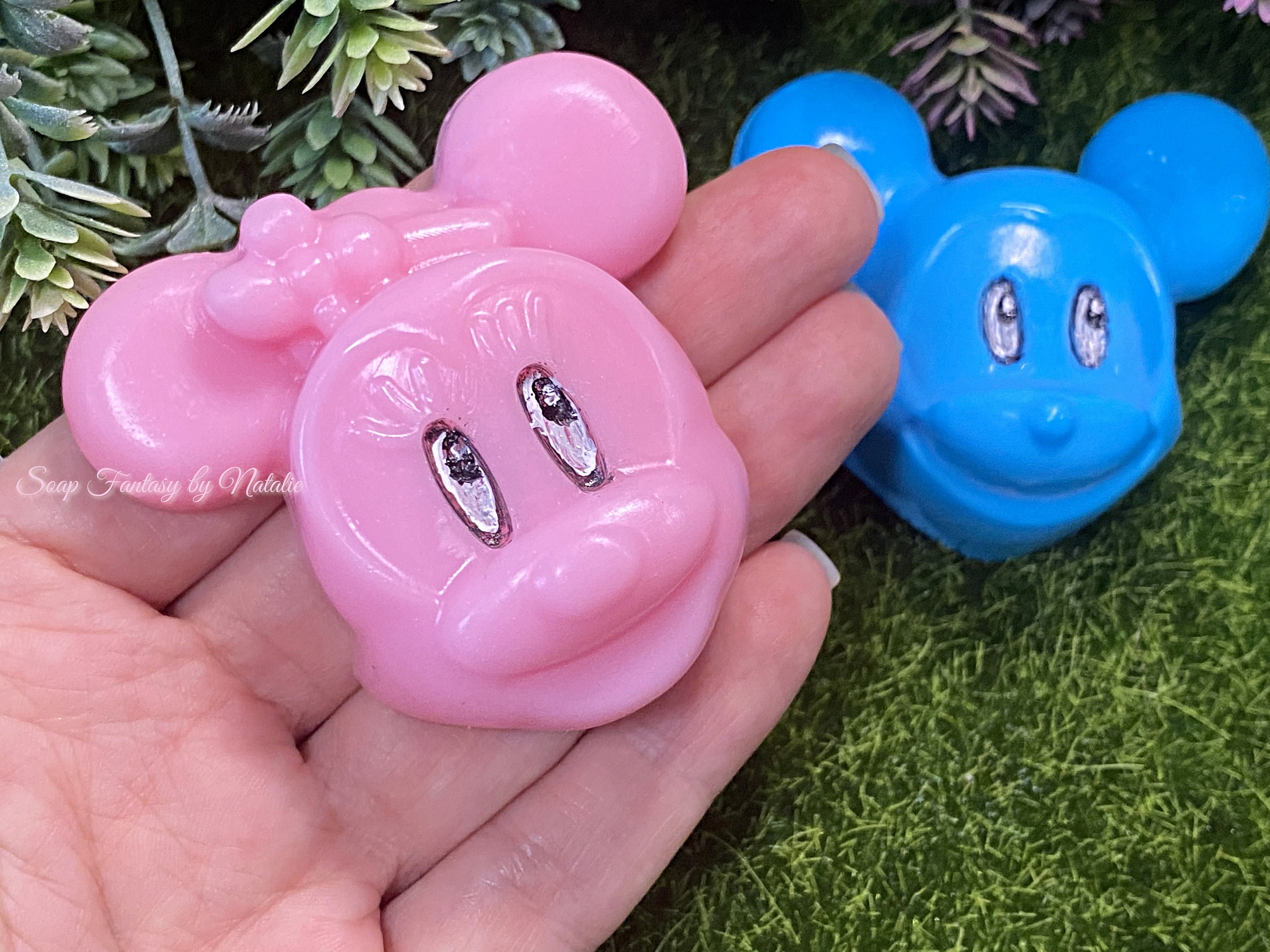 4 Minnie Mouse or Mickey Mouse Soaps-mouse Head Soap-small | Etsy