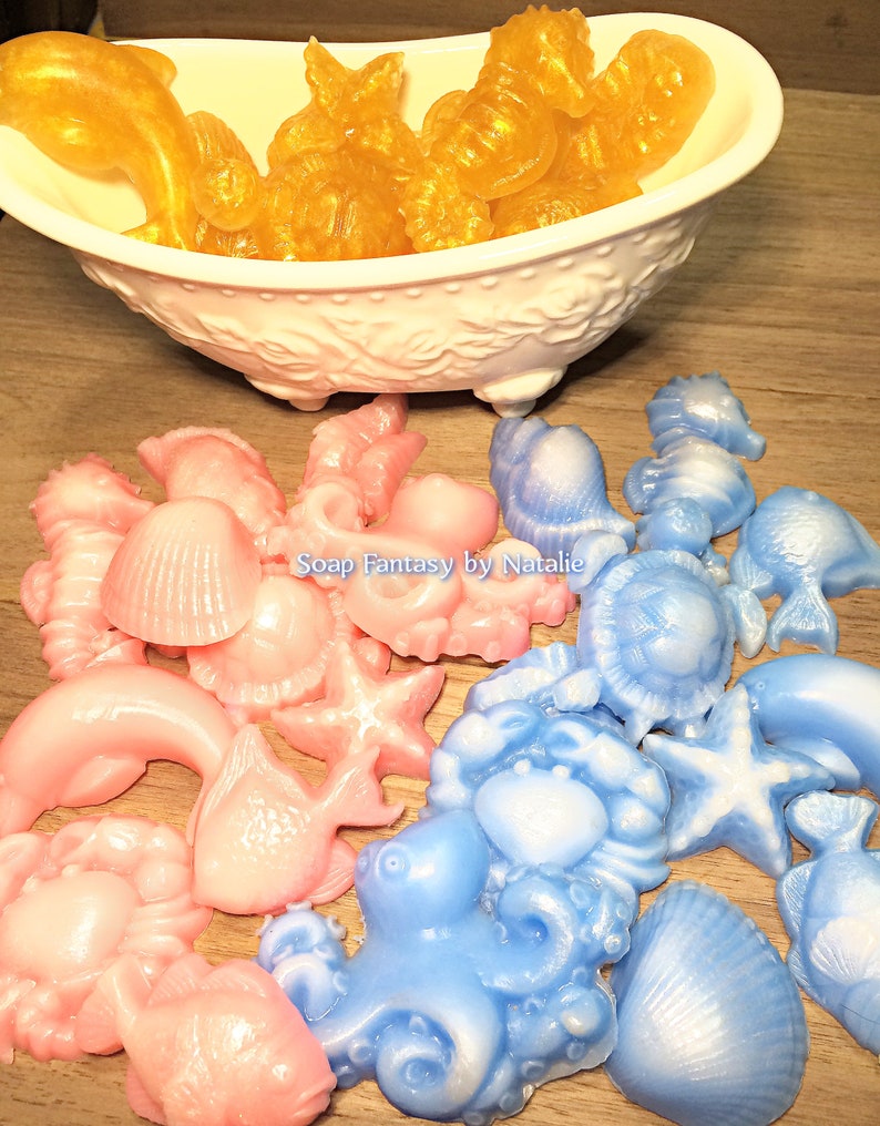 11 Ocean Mini Soaps-set Soap-sea Soap-shells Soap-undersea | Etsy