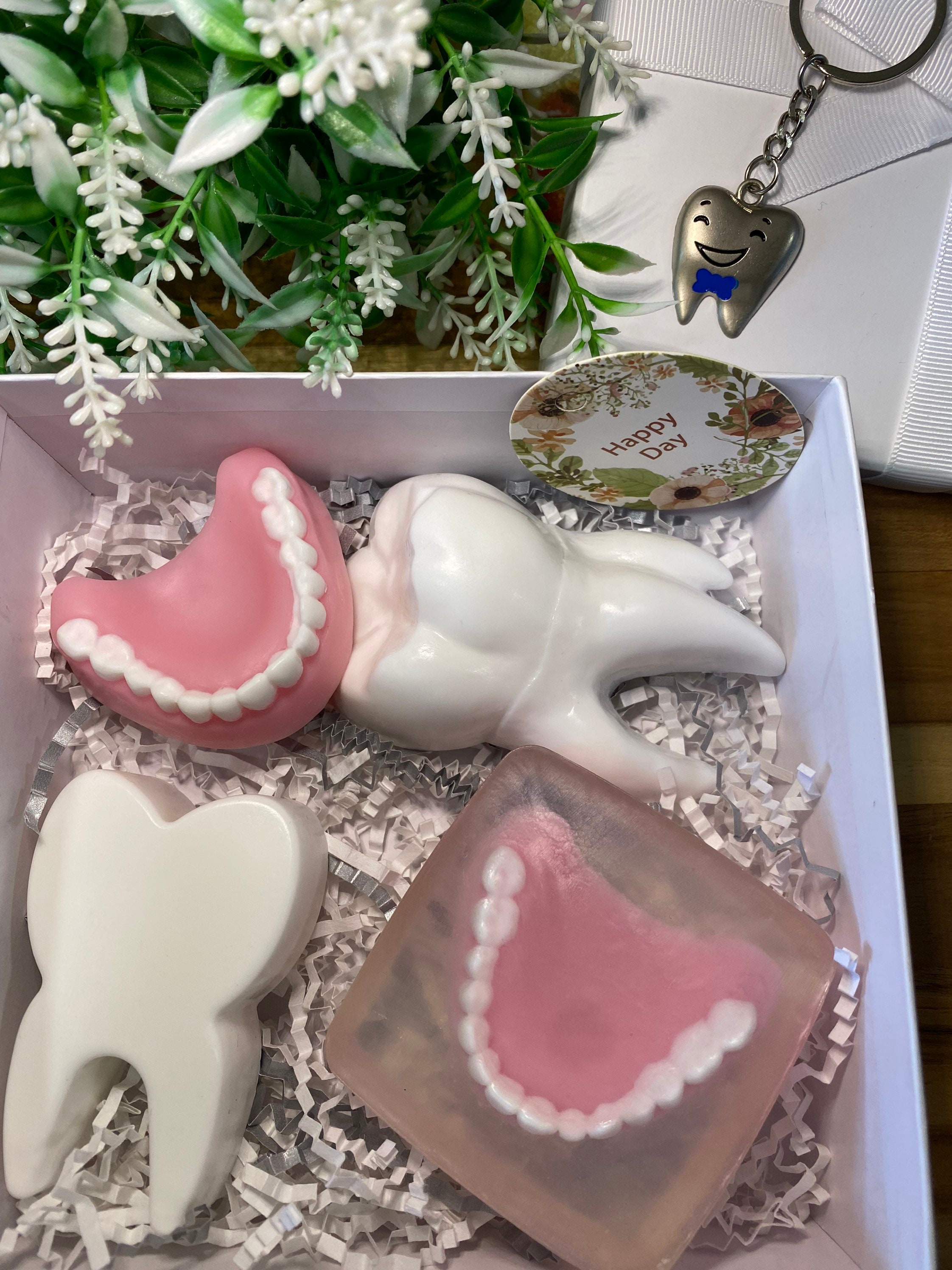 Teeth Soap Gift Set, Dentist Keychain, Funny Gag Gift - Etsy