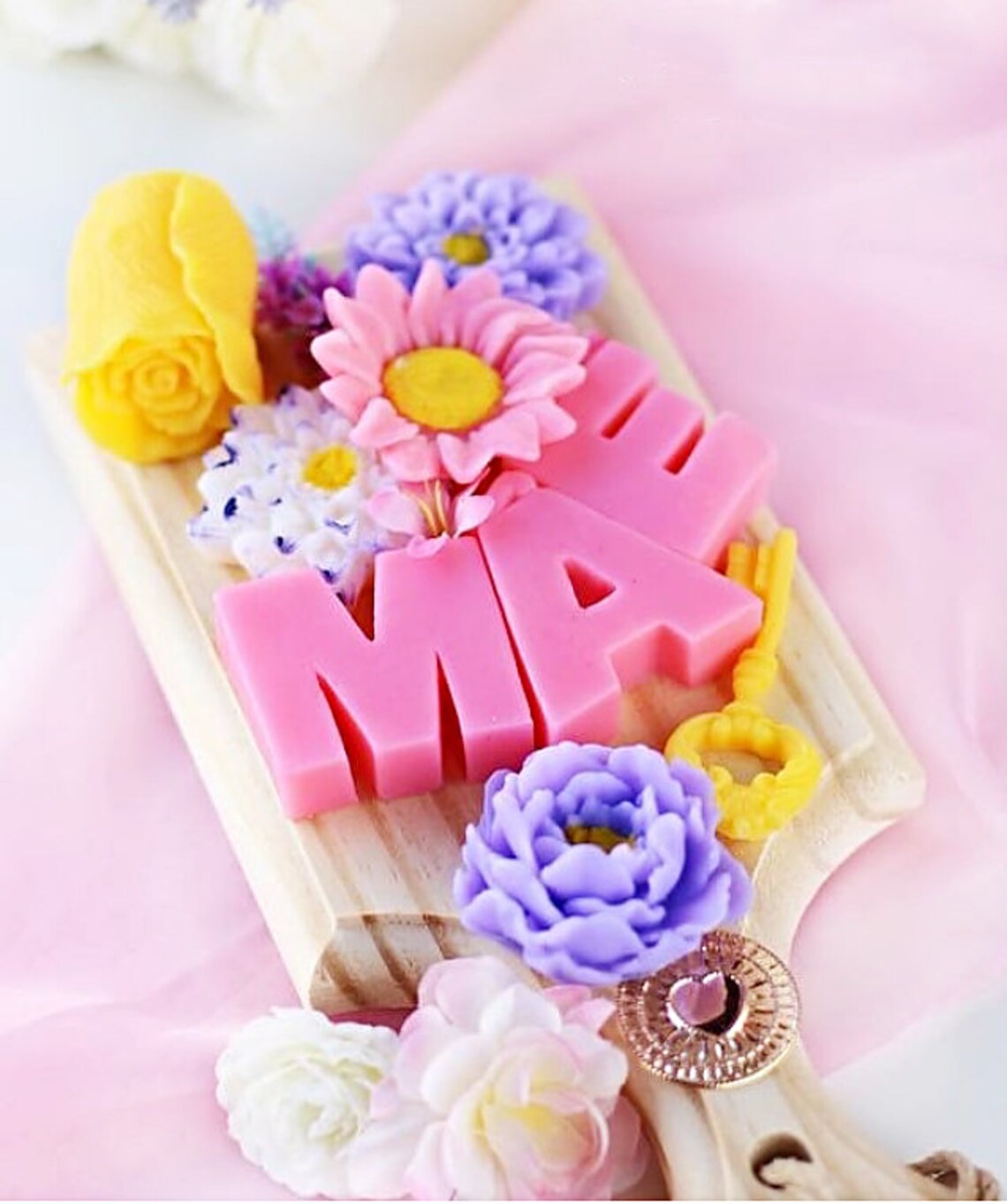 ALPHABET Soap-kids Birthday Party Favor-soap Letter Personalized Name ...