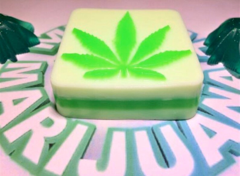 Cannabis- Marijuana Soap-hemp Soap-gag Gift-party Favor- 1 Bar Soap & 2 ...