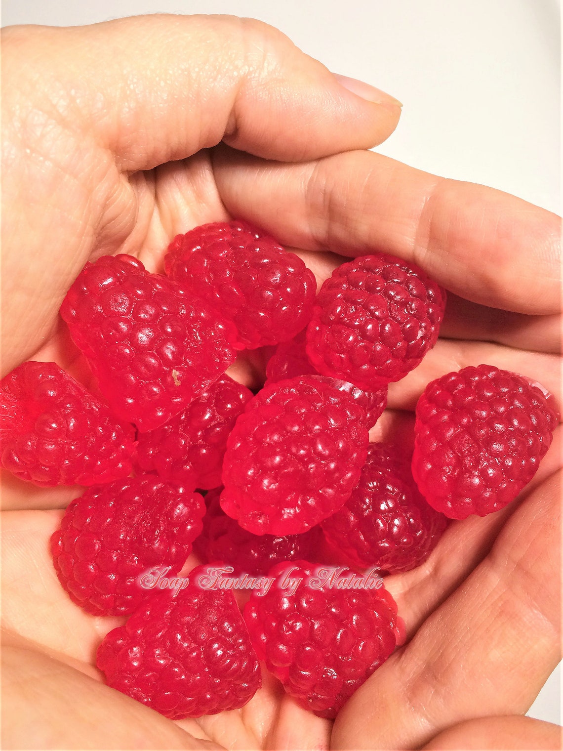 Raspberries Soap Set W/pail-blackberry Soap-mini Soap-fake - Etsy