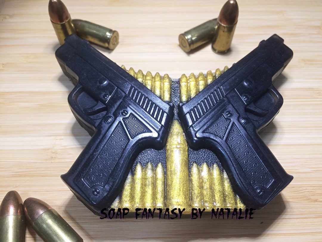 Gun Soap Gift for Him Valentines Day Gift for Men Pistol Soap Men's ...