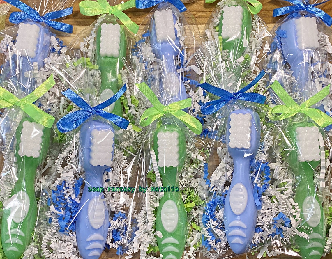 5 Toothbrushes Soaps-toothbrush Soaps-gift for Dentist-gift | Etsy