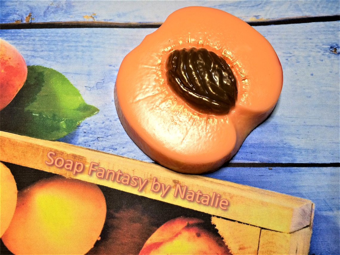 Peach Soap-Fruit Soap-Vegan Soap-Piece of Peach Soap | Etsy