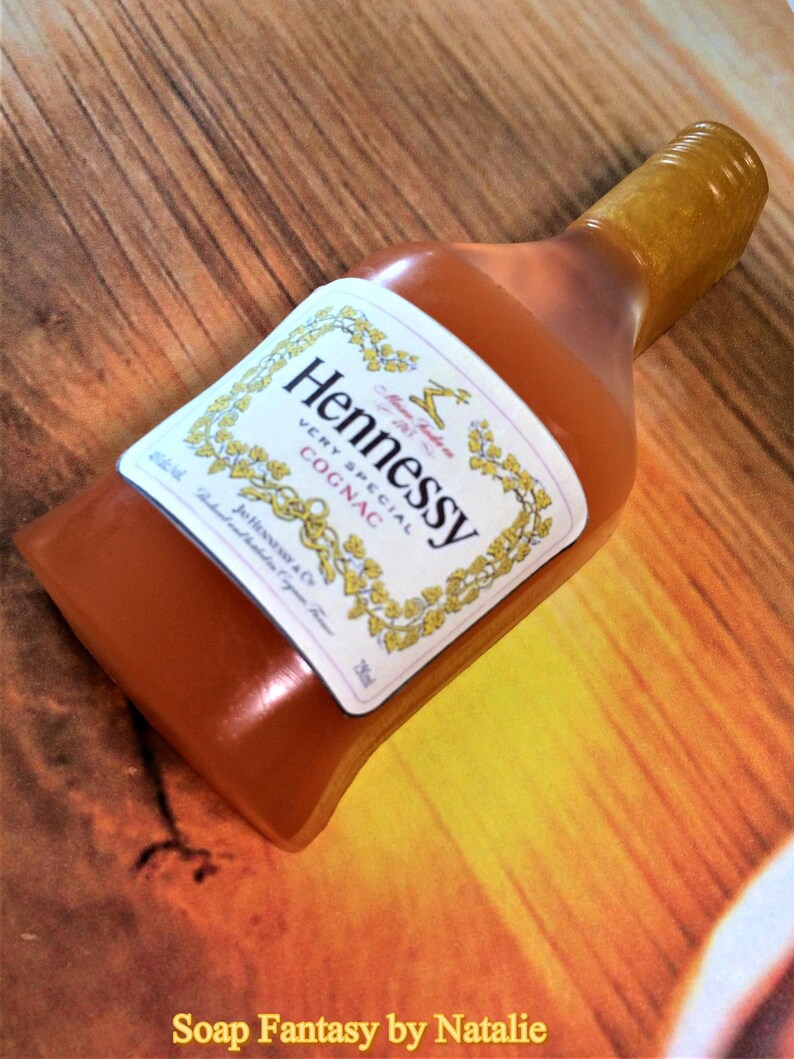 Cognac Soap-bottle Soap-alcohol Soap-2d Soap-men's - Etsy