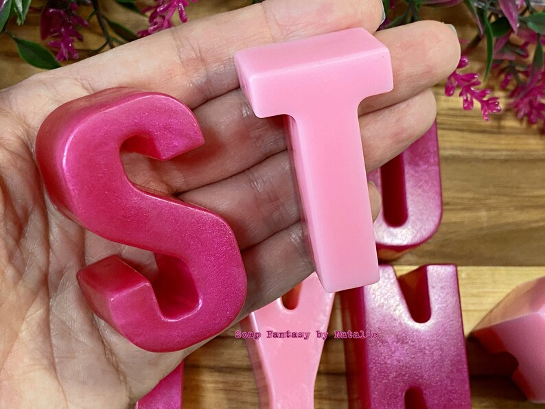 CUSTOM SOAP Words-kids Birthday Party Favor-soap Letter Personalized ...