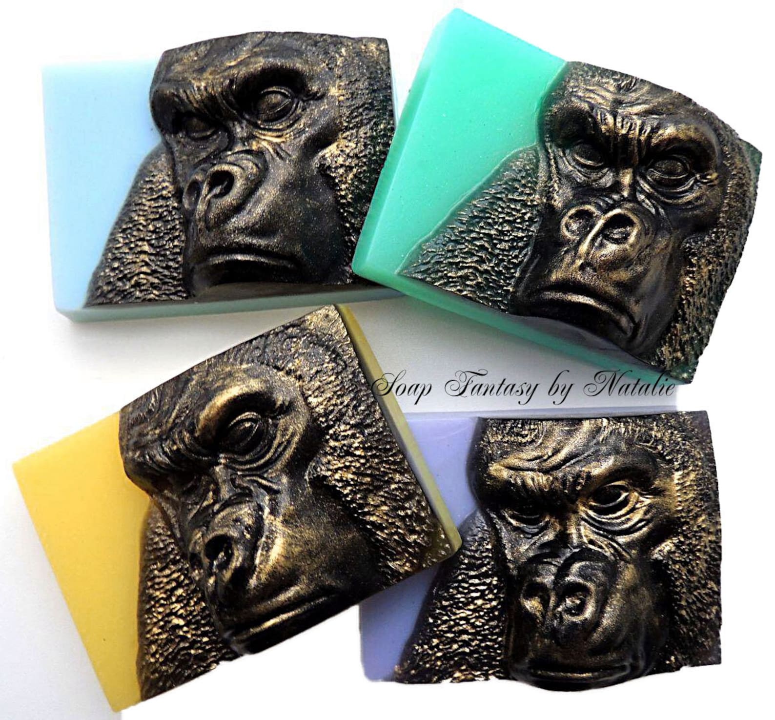 Gorilla Soap-monkey Soap-animal Soap-primate Soap-men's - Etsy