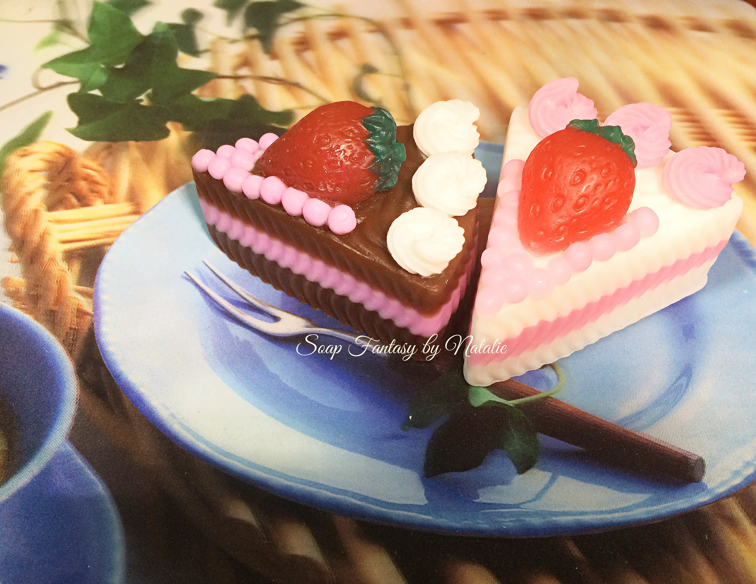 Cake Soap-Piece of Cake Soap-Strawberry Cake Soap-Party | Etsy
