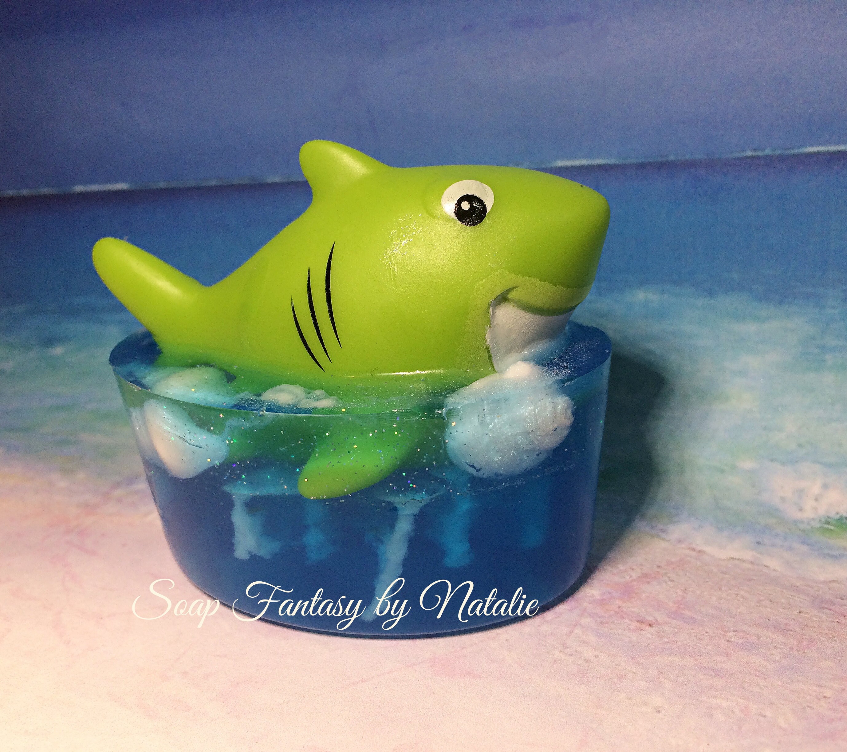 Shark Soap-smiling Shark-kids Soap-rubber Toy Soap-birthday | Etsy
