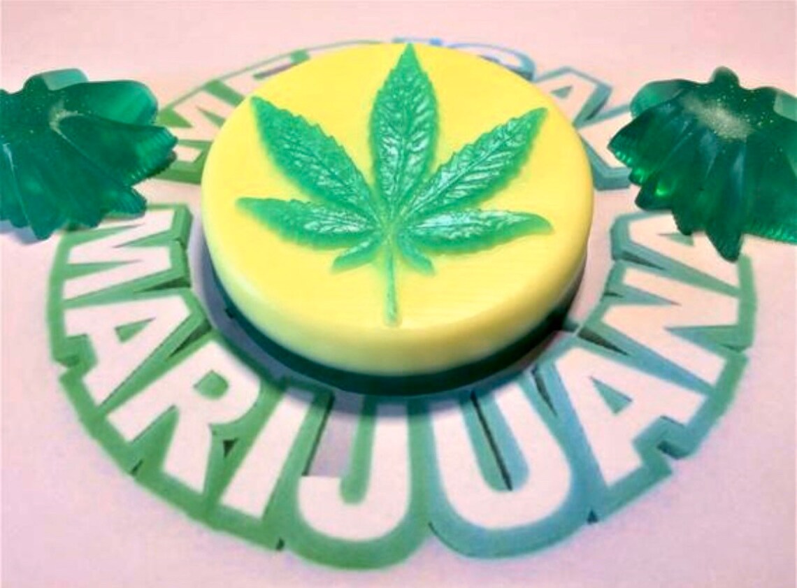 Cannabis- Marijuana Soap-hemp Soap-gag Gift-party Favor- 1 Bar Soap & 2 ...