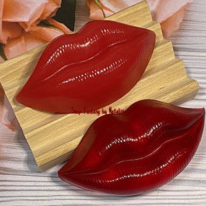 Lips Soap Valentine's Day Soap Kiss Soap Red Lips Soap Party Favor - Etsy