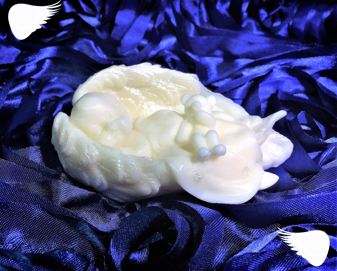 Sleeping Baby Soap.angel's Wings Soap. Baby With Teddy Bear in Wings ...
