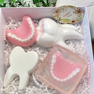 Teeth Soap Gift Set, Dentist Keychain, Funny Gag Gift - Etsy