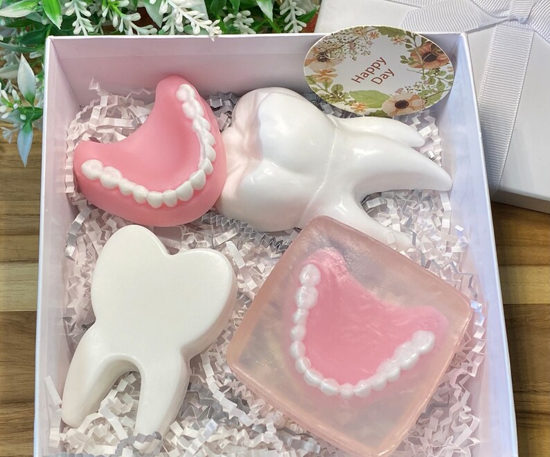 Teeth Soap Gift Set, Dentist Keychain, Funny Gag Gift - Etsy