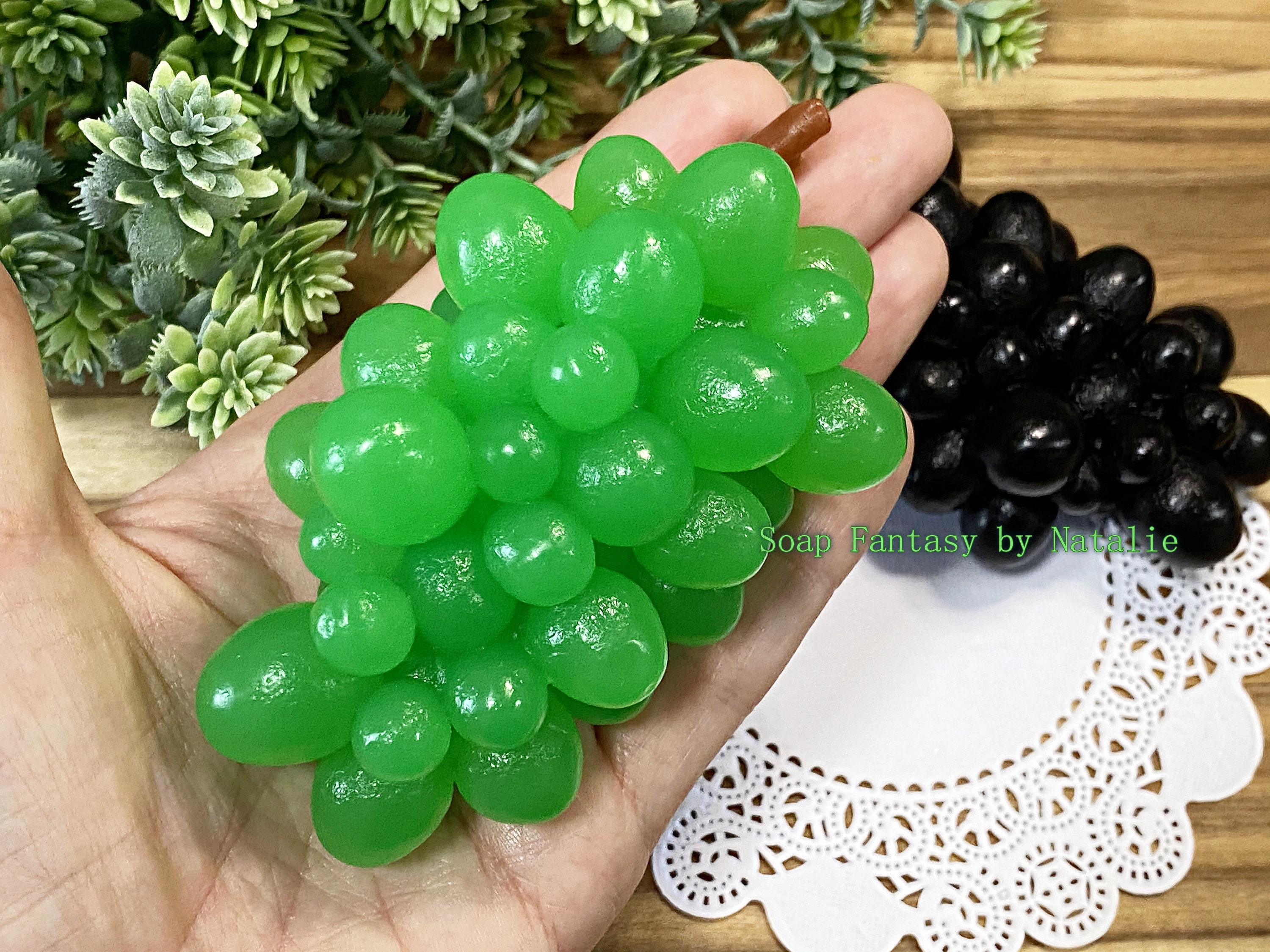 Grapes Soap-bunch of Grapes Soap-party Favor-food Soap-fruit | Etsy