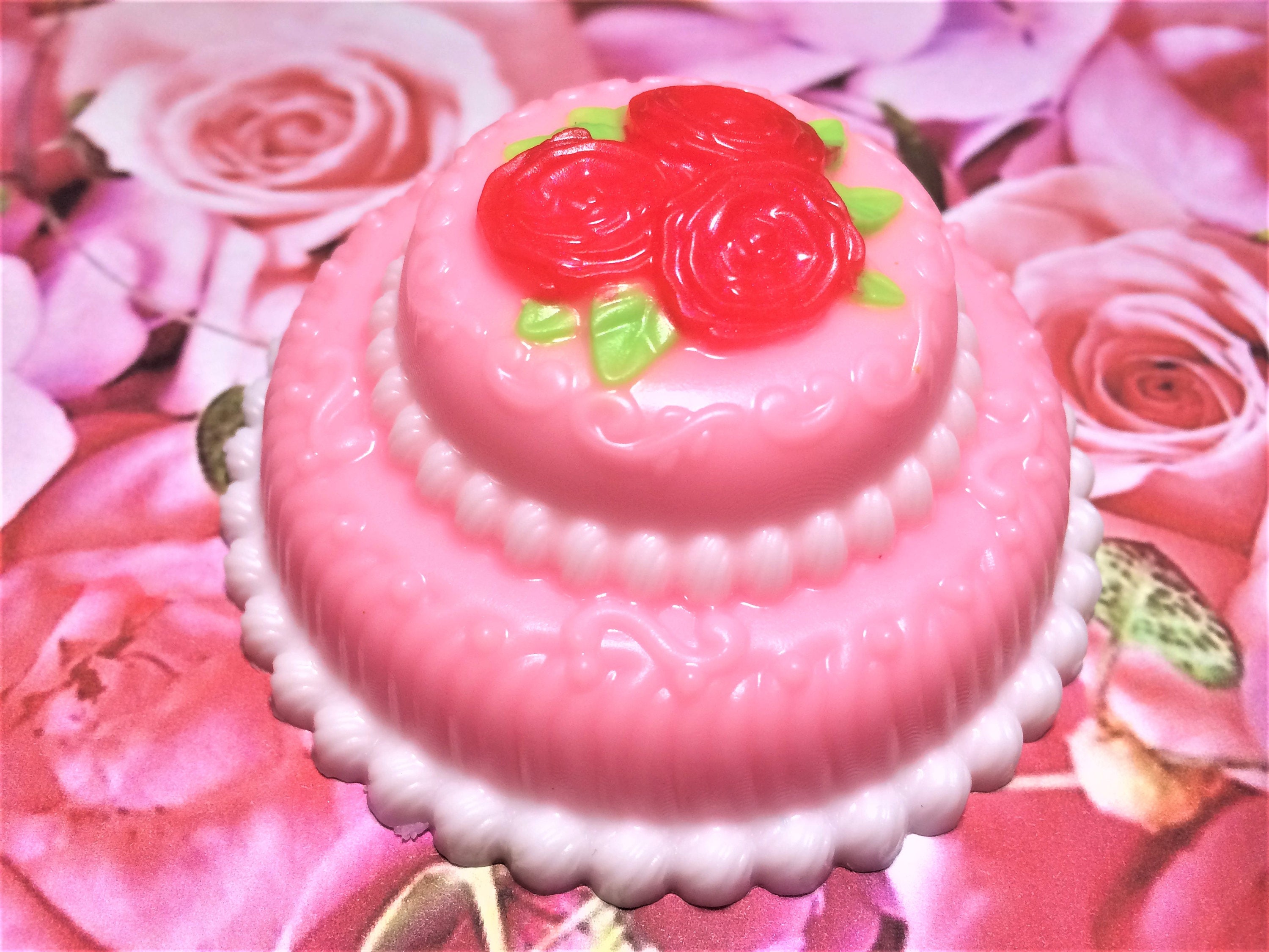 Cake SoapCake with Roses SoapWedding FavorBirthday | Etsy