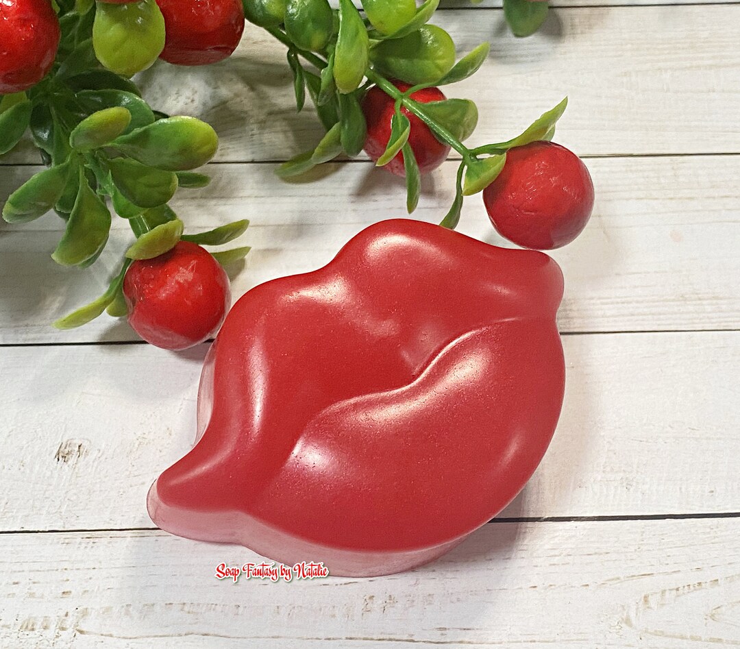 Plump Lips Soap- Valentine's Day Soap- Kiss Soap- Red Lips-party Favor ...
