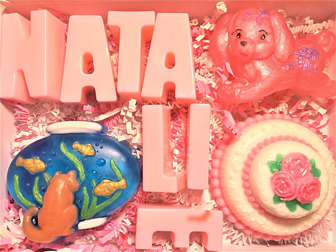 ALPHABET Soap-kids Birthday Party Favor-soap Letter - Etsy