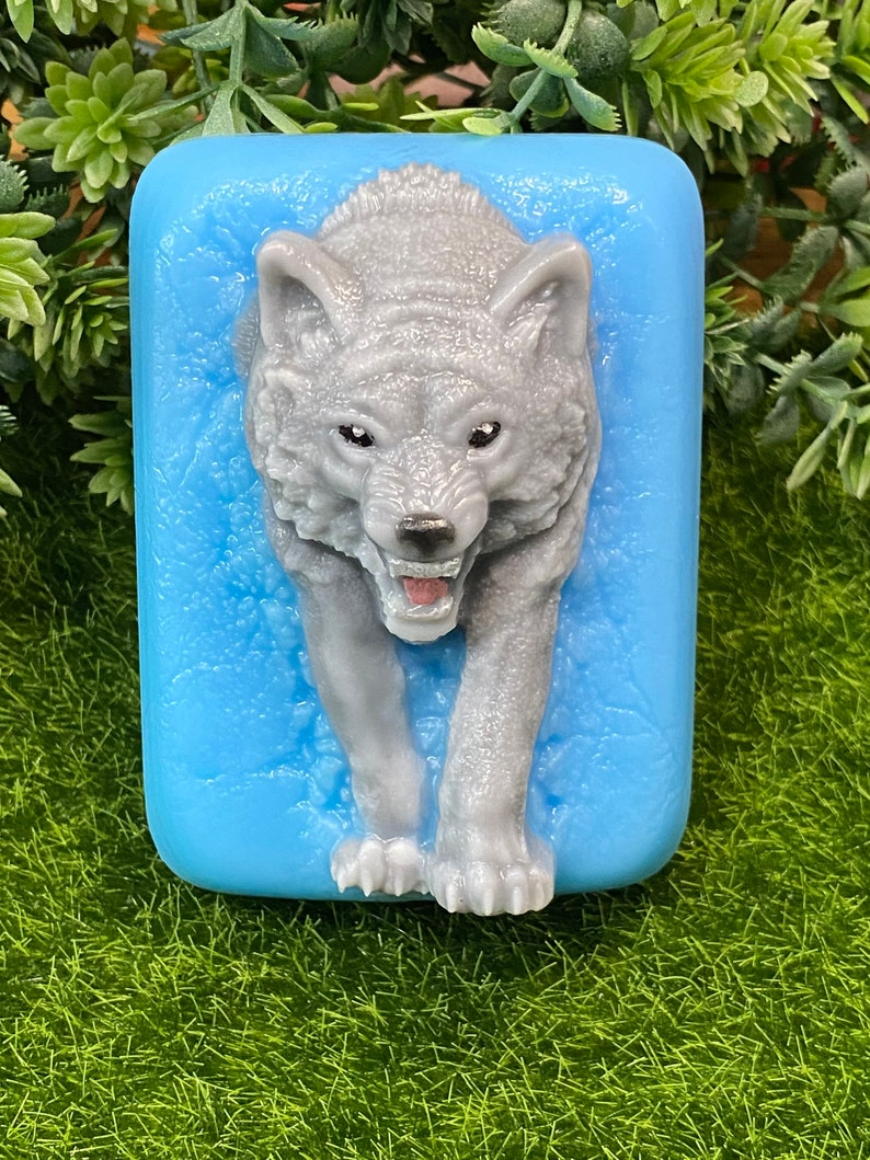 Wolf Soap-animal Soap-men's Soap-gift for Him - Etsy