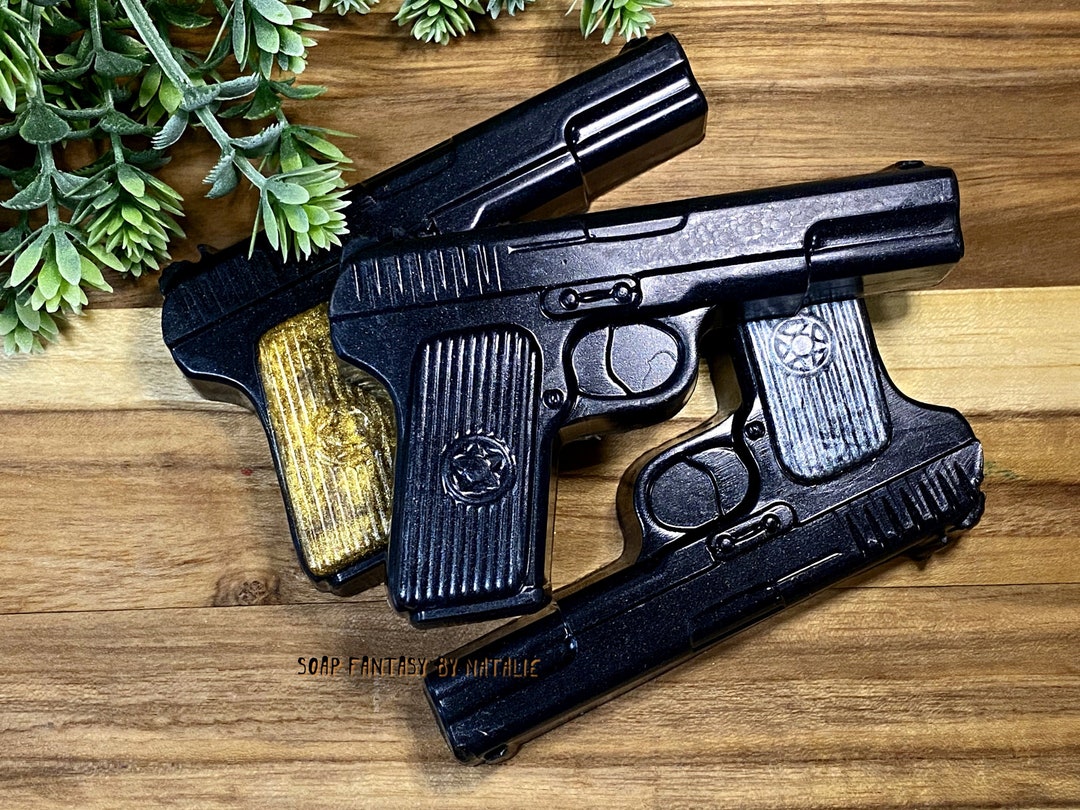 1 Gun Soap Gift for Him Valentines Day Gift for Men Pistol Soap Men's ...