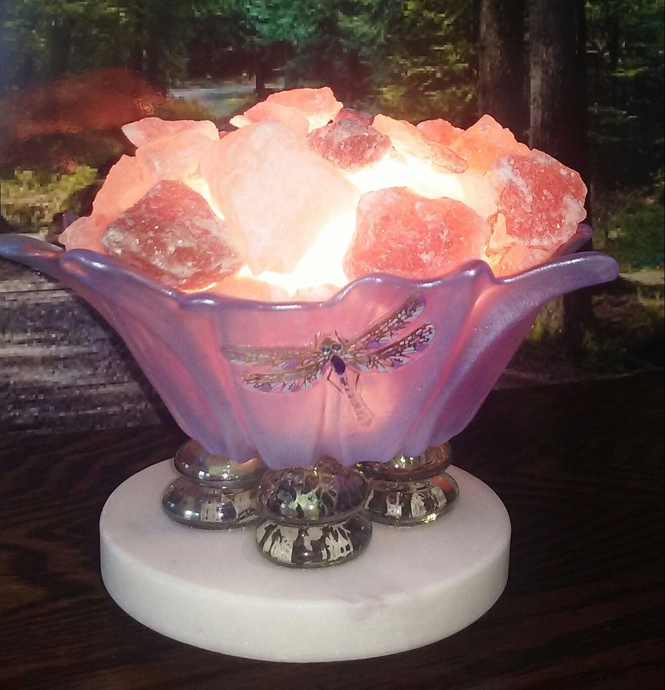 Blue Himalayan Salt Lamp - Etsy