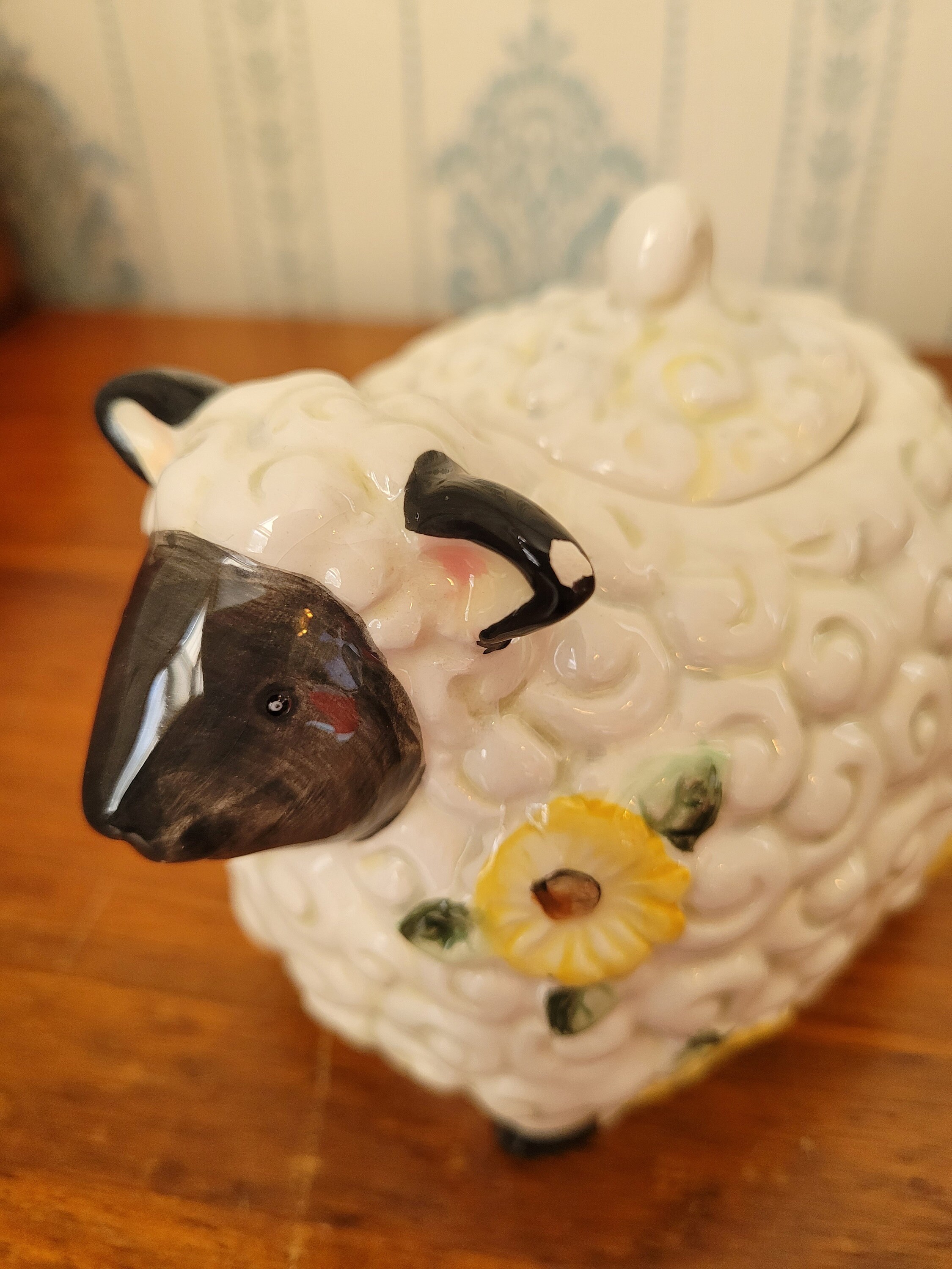 Vintage Sheep Sugar Dish by Susan Winget for Cracker Barrel - Etsy