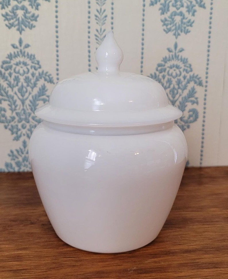 Vintage Avon Milk Glass Ginger Jar - Etsy