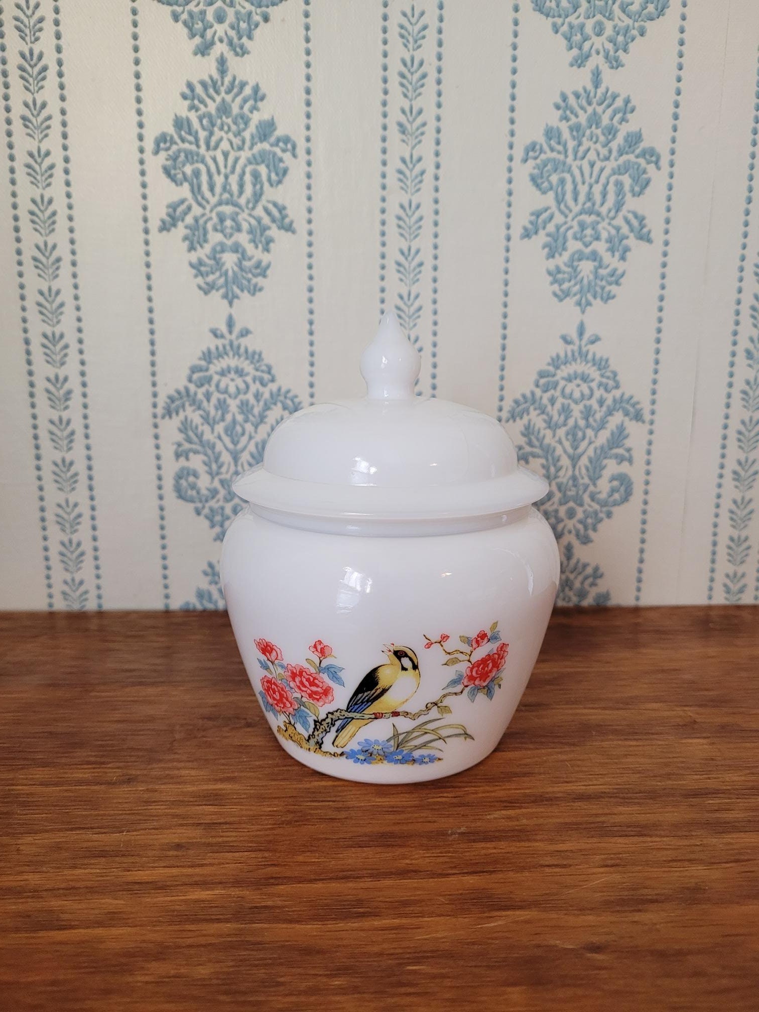 Vintage Avon Milk Glass Ginger Jar - Etsy