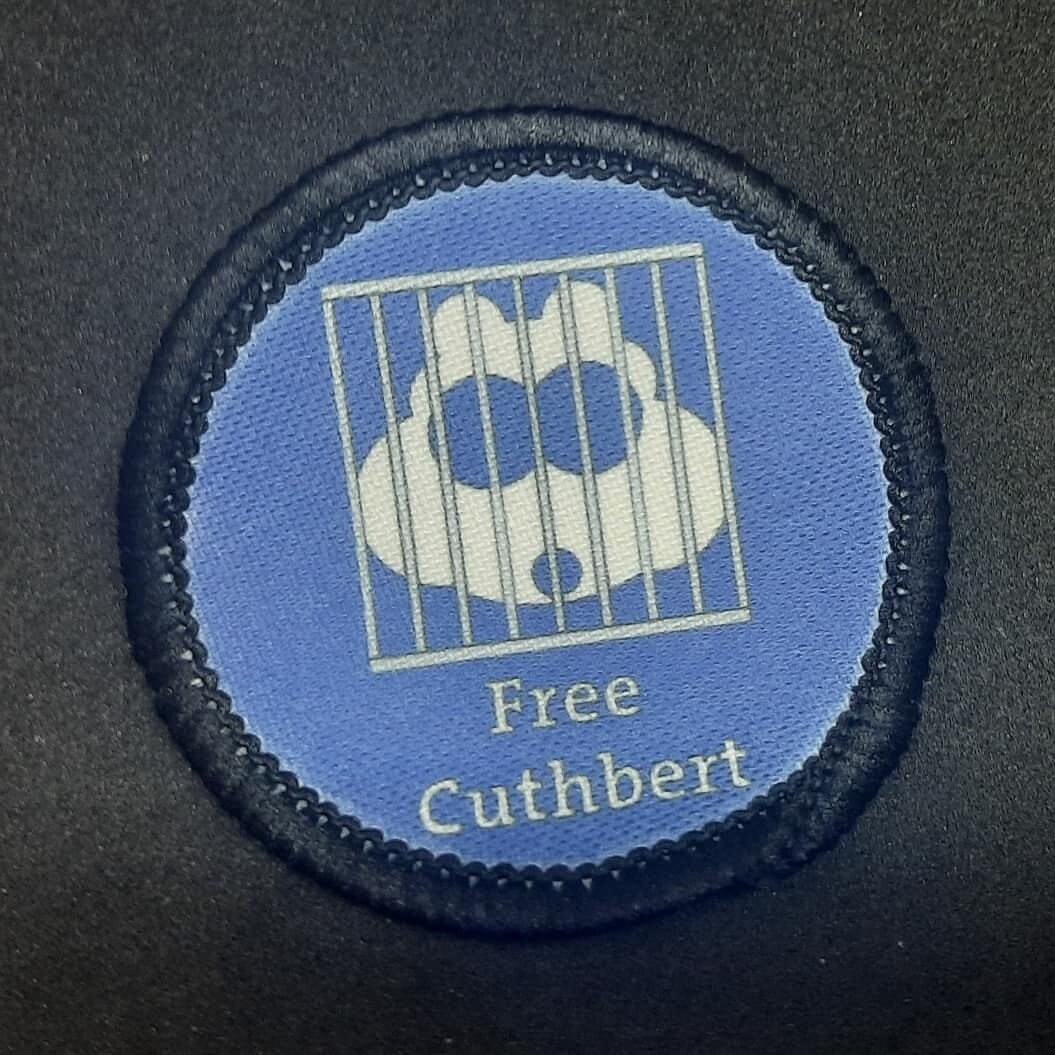 Free Cuthbert Badge - Etsy