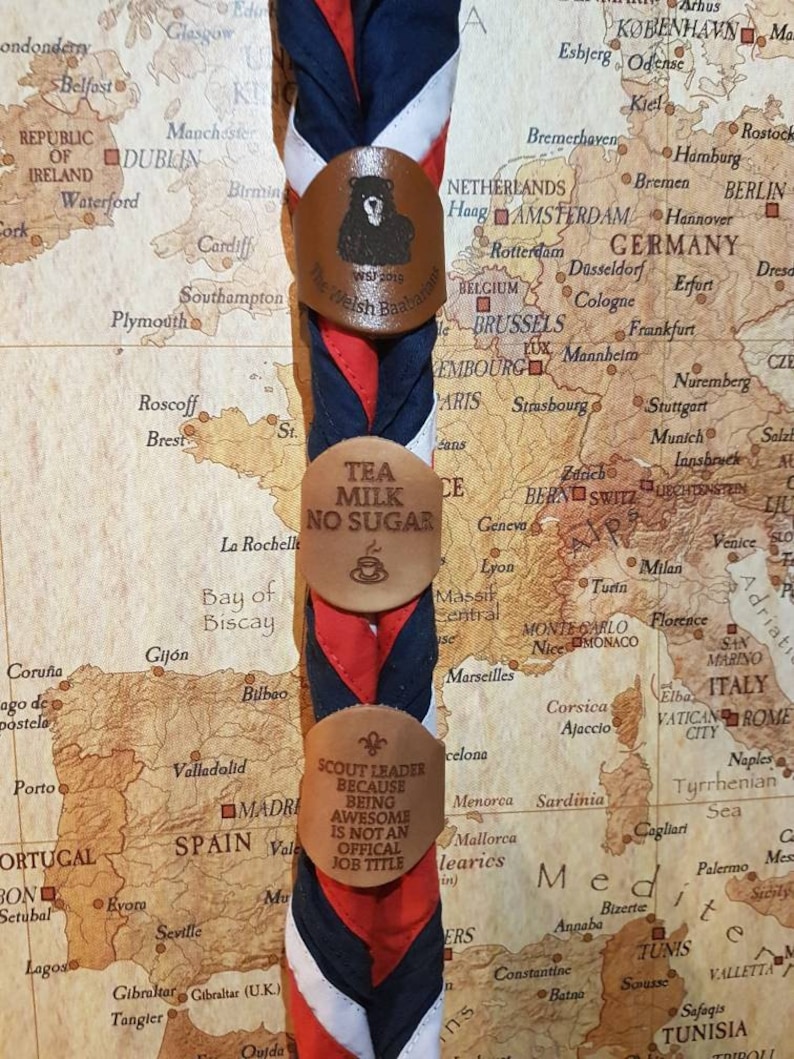 Personalised Leather Woggle - Etsy