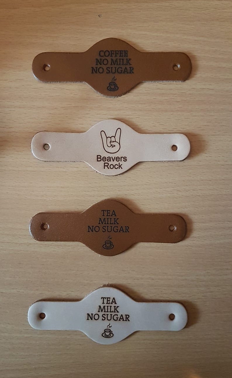 Personalised Leather Woggle - Etsy