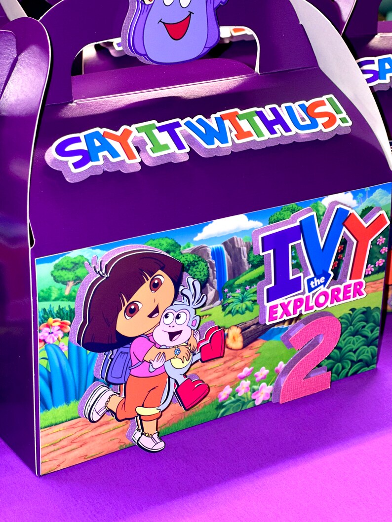 Dora the Explorer Favor Boxes Dora the Explorer Cake Dora the Explorer ...