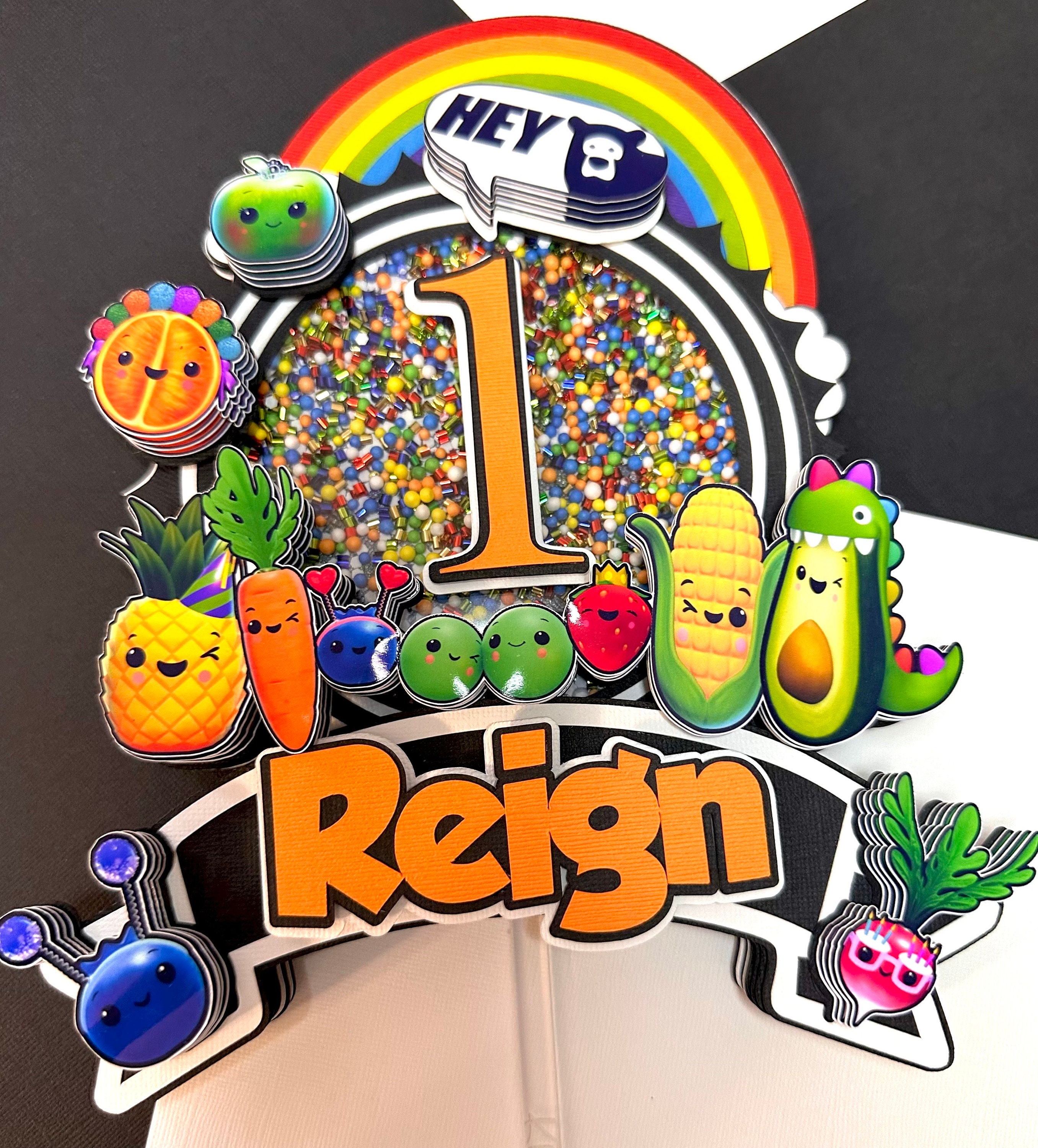 Hey Bear Sensory Cake Topper Hey Bear Birthday Hey Bear Invitation Hey ...