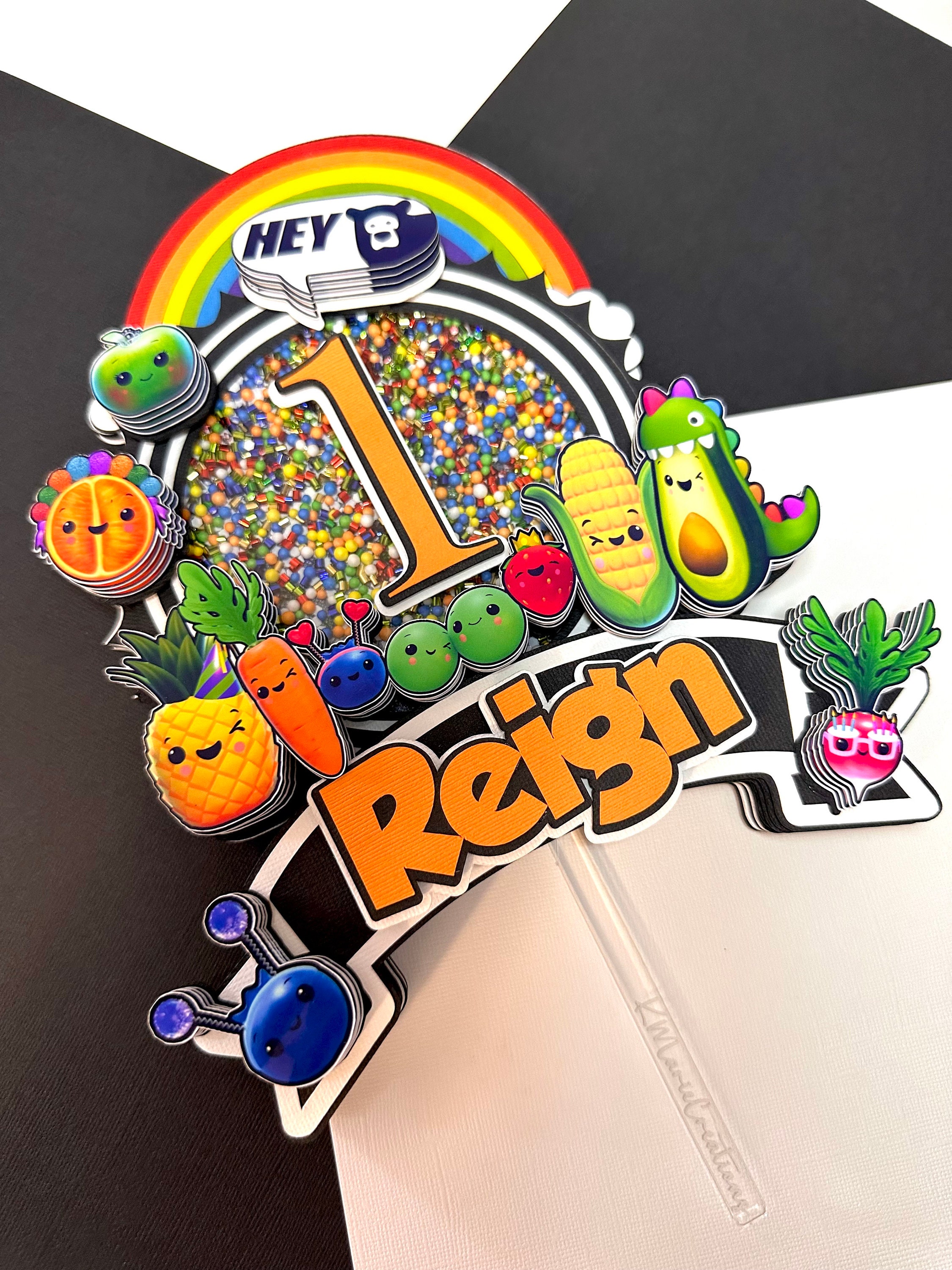 Hey Bear Sensory Cake Topper Hey Bear Birthday Hey Bear Invitation Hey ...