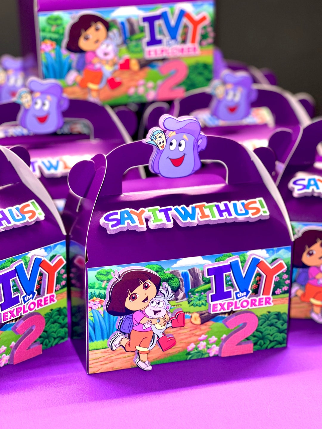 Dora the Explorer Favor Boxes Dora the Explorer Cake Dora the Explorer ...