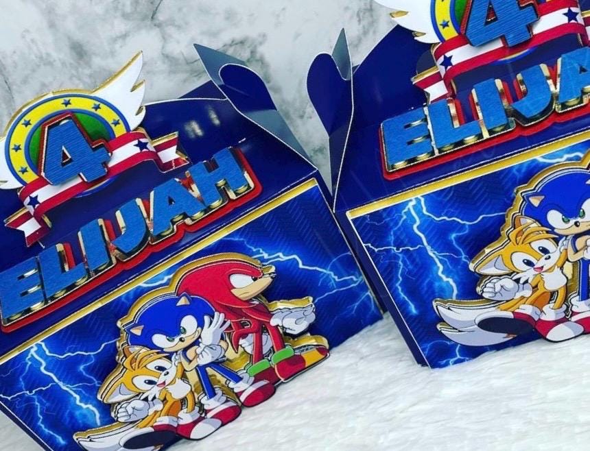 Sonic Gable Boxes Sonic the Hedgehog Sonic Party Boxes Sonic Party ...