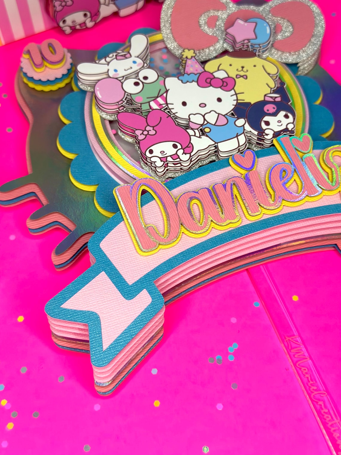 Hello Kitty Cake Topper Kitty Cake Topper Kawaii Cake Topper Kitty ...