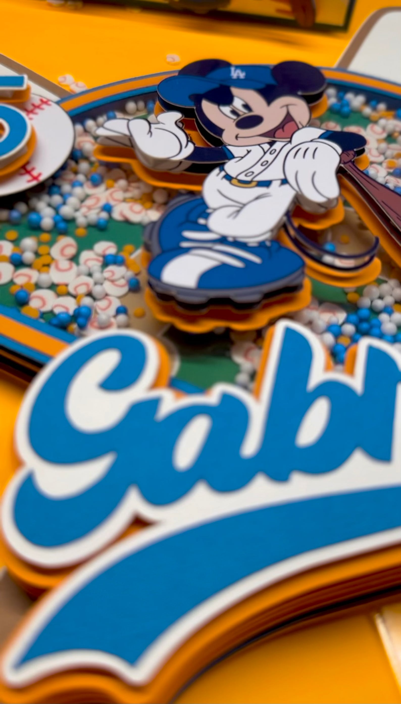 Dodgers Mickey Inspired Cake Topper Goofy Dodgers Inspired Cake Topper ...