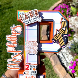 Teacher Appreciation Gift Teacher Appreciation Week Teacher 3D Letters ...