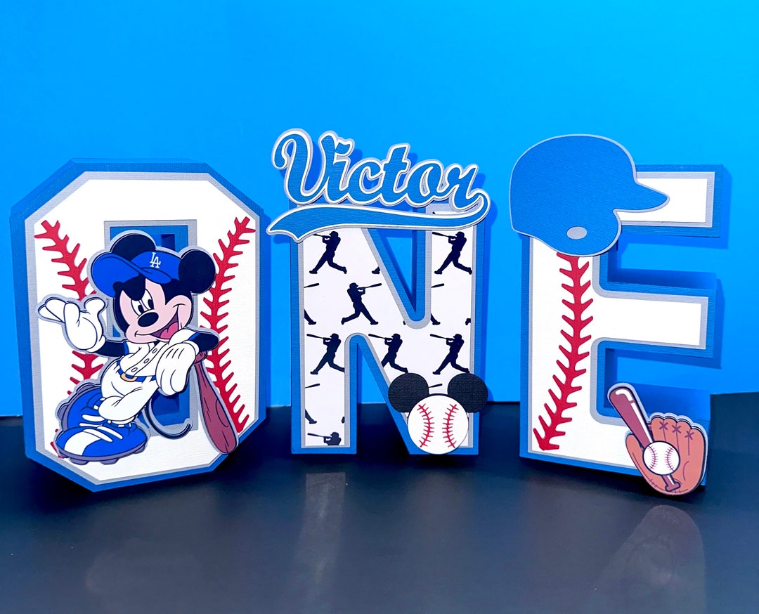 Dodgers Mickey Inspired 3D Letter Dodgers Decoration Dodgers Birthday ...