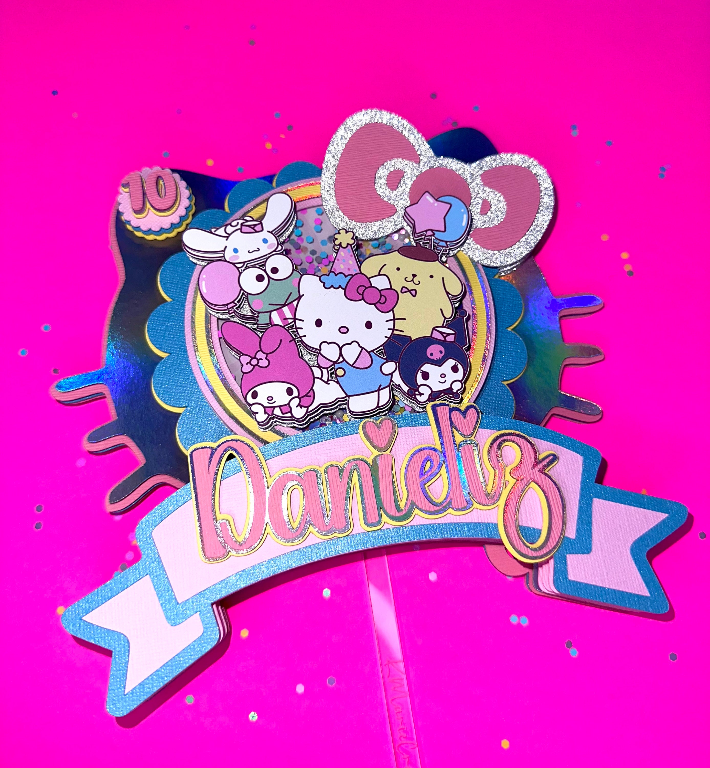 Hello Kitty Cake Topper Kitty Cake Topper Kawaii Cake Topper Kitty ...