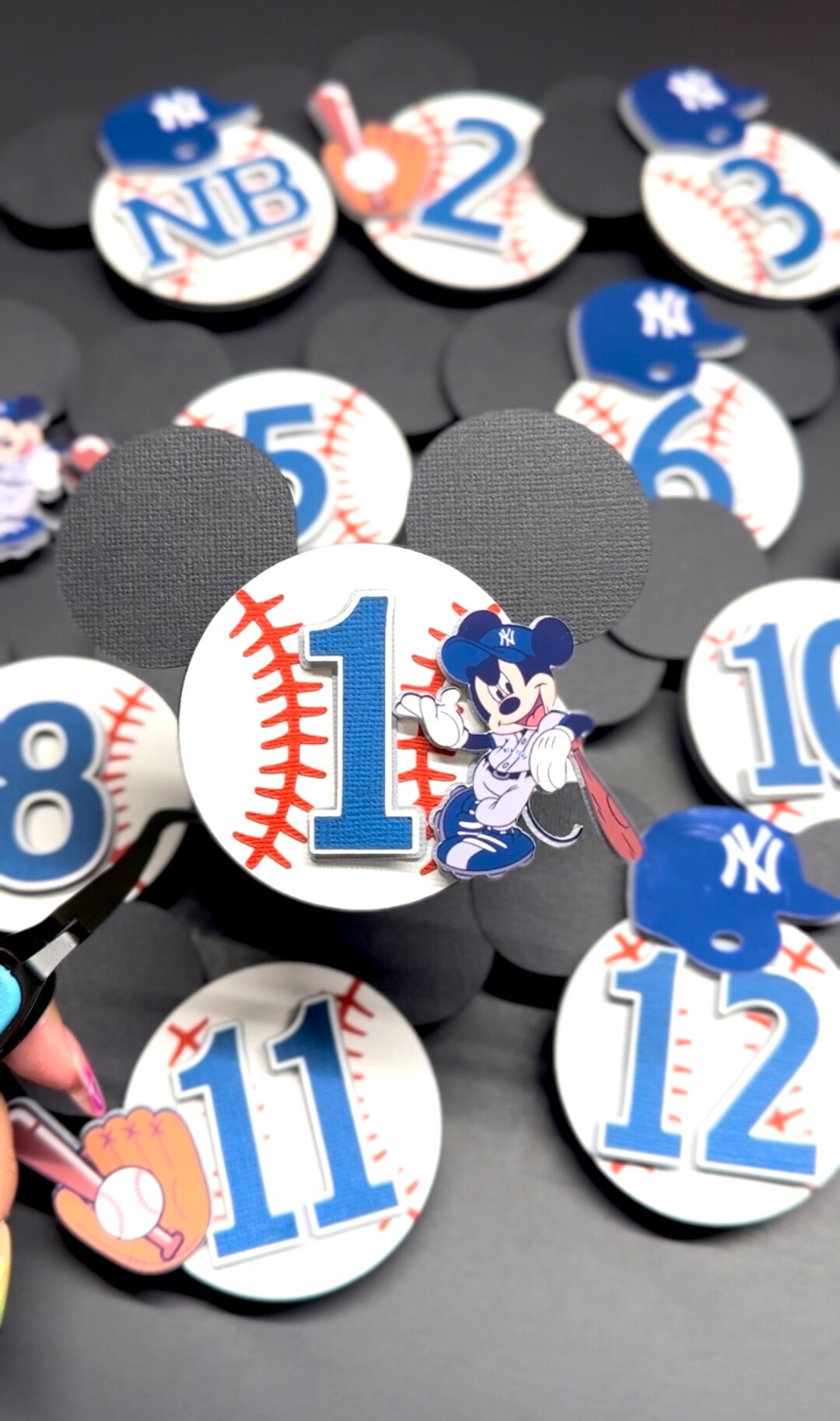 Yankees Mickey Milestone Banner Yankees Mickey Birthday Dodgers Yankees ...