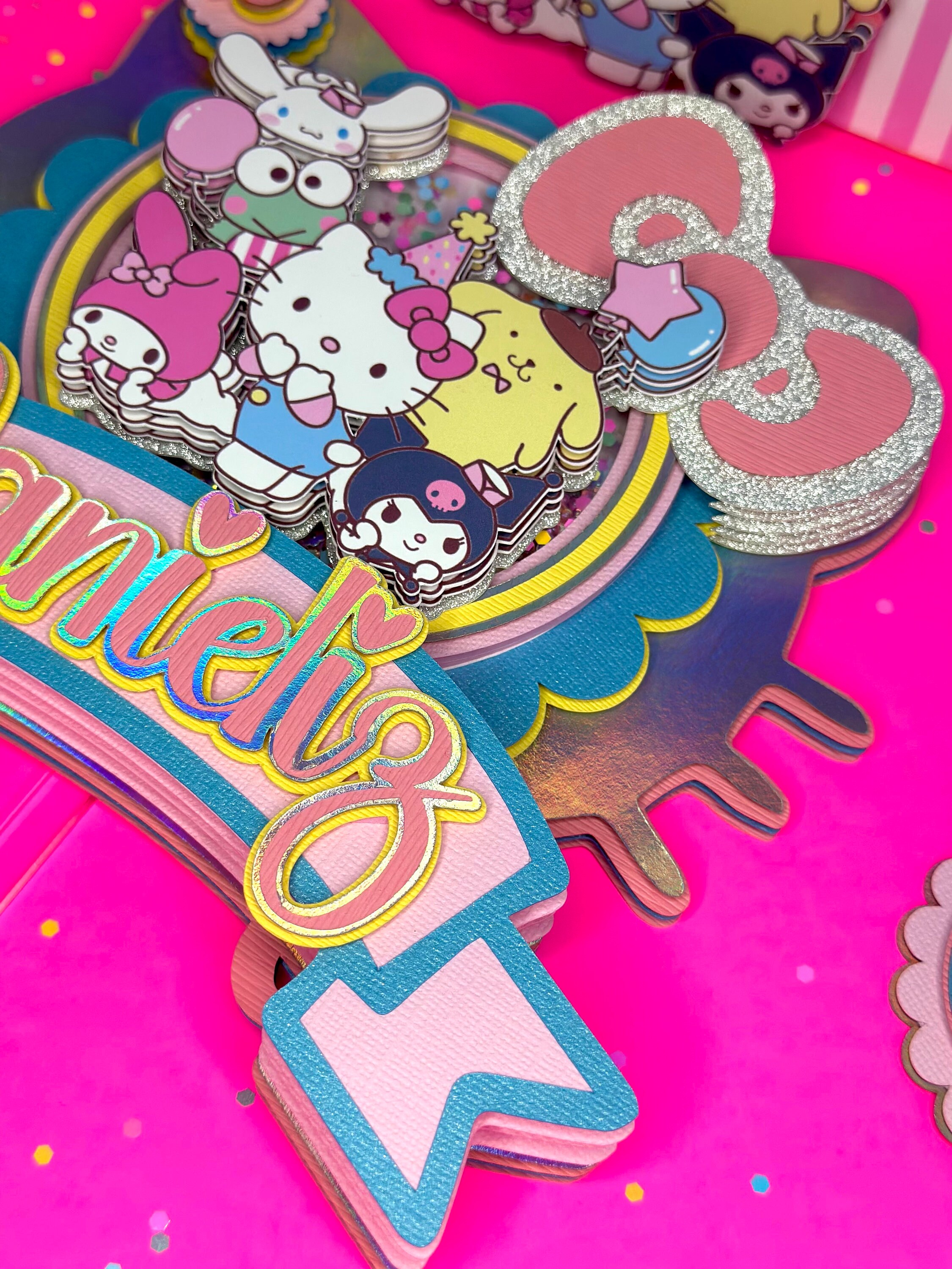 Hello Kitty Cake Topper Kitty Cake Topper Kawaii Cake Topper Kitty ...