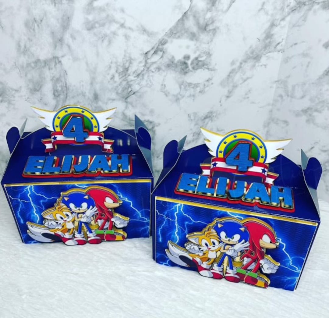 Sonic Gable Boxes Sonic the Hedgehog Sonic Party Boxes Sonic Party ...