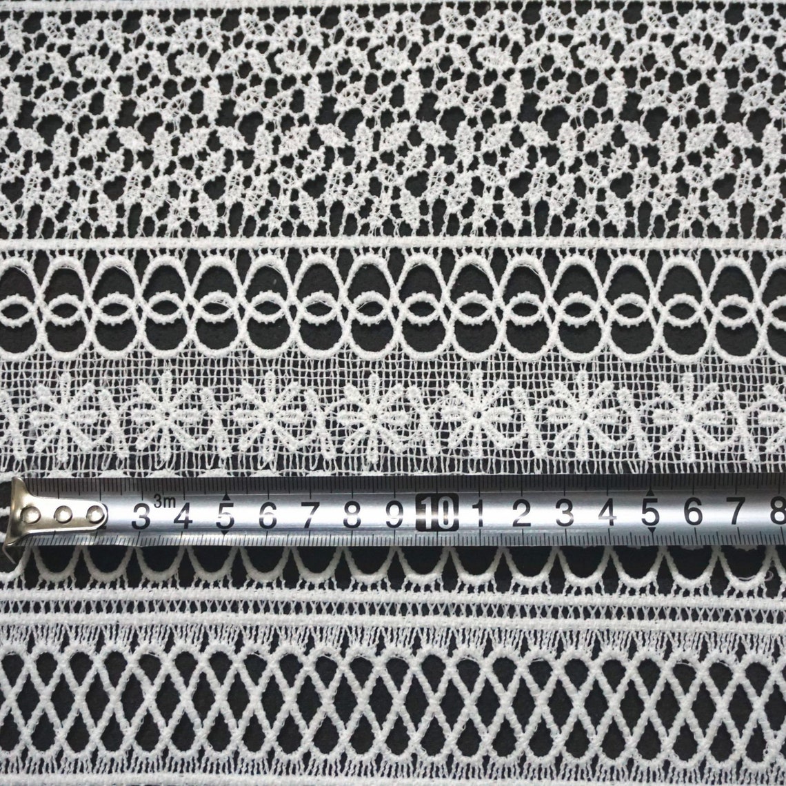 Boho Bridal White Lace Rayon Mesh Fabric Floral Guipure Lace - Etsy